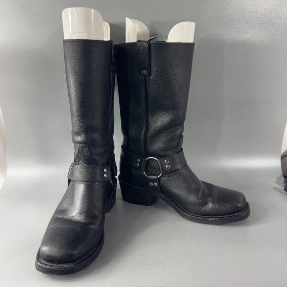Boulet | Shoes | Boulet Western Style Black Leather Harness Boots ...